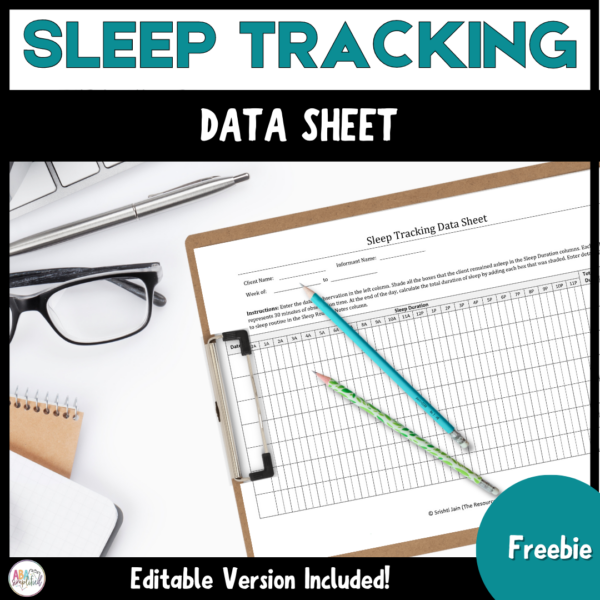 Sleep Tracking Data Sheet for ABA Therapy Freebie | Made By Teachers