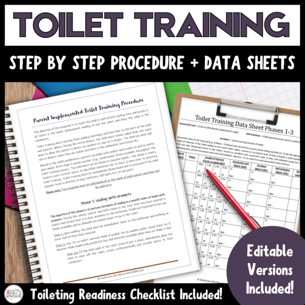 Toilet Training Kit - Step by Step Procedure & Data Sheets | Made By ...