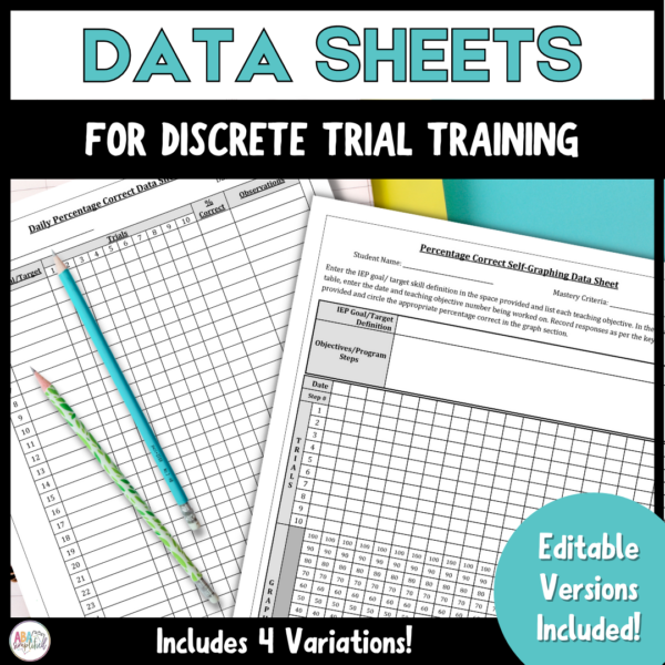 Editable DTT Data Sheets for ABA Therapy | Made By Teachers