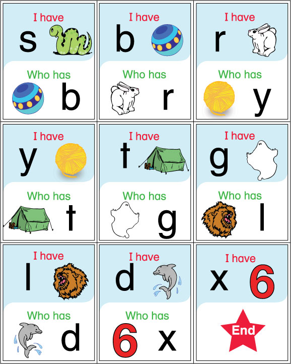 ABC Phonics I Have Who Has Activity ESL ELL Newcomer Game | Made By ...