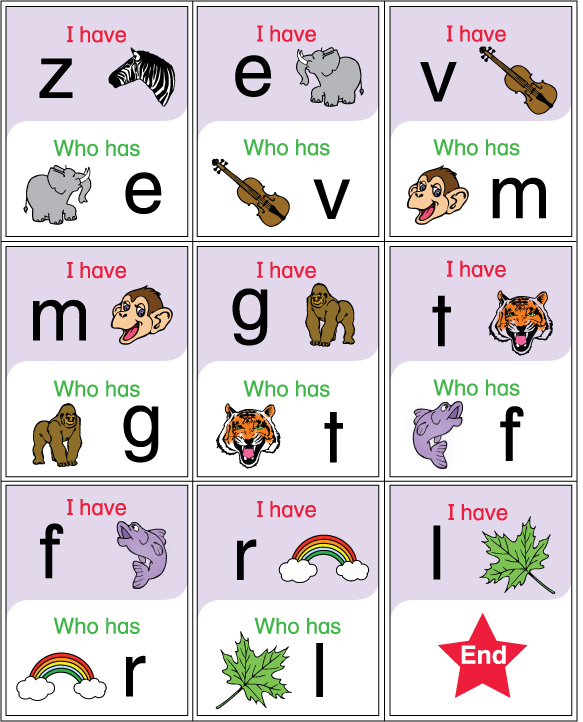 ABC Phonics I Have Who Has Activity ESL ELL Newcomer Game | Made By ...