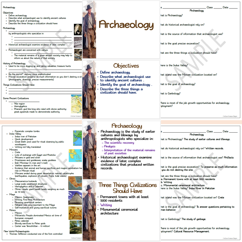Archaeology PowerPoint & Worksheet | Made By Teachers