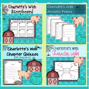 Charlotte's Web Activities and Novel Study BUNDLE | Made By Teachers