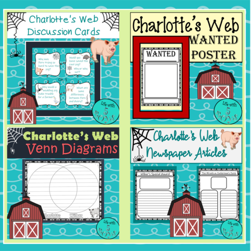 Charlotte's Web Activities and Novel Study BUNDLE | Made By Teachers