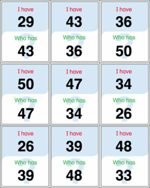 Number I Have Who Has 1-100 ESL ELL Newcomer Game | Made By Teachers