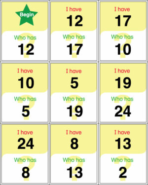 Number I Have Who Has 1-100 ESL ELL Newcomer Game | Made By Teachers