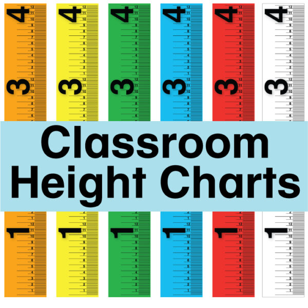 Classroom Height Charts Rulers | Made By Teachers