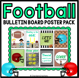 Football Bulletin Board Decor Door Posters | Made By Teachers