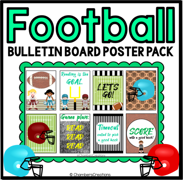 Football Bulletin Board Decor Door Posters | Made By Teachers