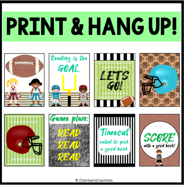 Football Bulletin Board Decor Door Posters | Made By Teachers