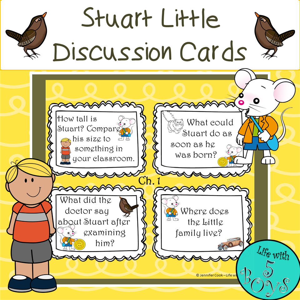 Stuart Little Activity Discussion Cards for Each Chapter | Made By Teachers
