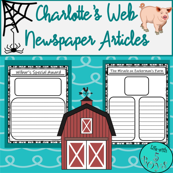 Charlotte's Web Activity Newspaper Articles | Made By Teachers