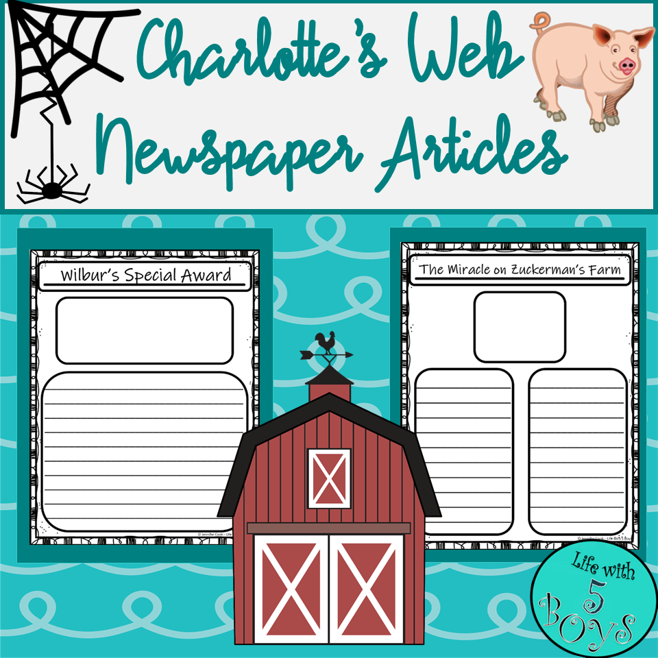 Charlotte's Web Activity Chapter Quizzes for All 22 Chapters | Made By ...