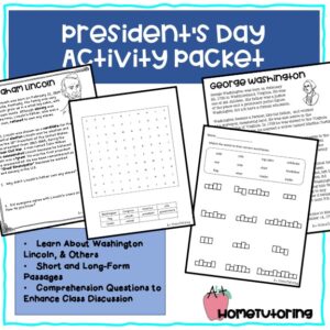 President's Day Activity Packet | Made By Teachers