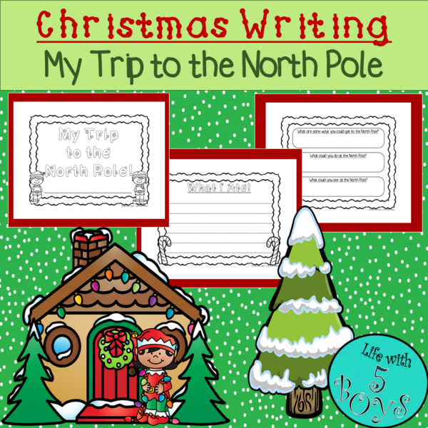 Christmas Writing My Trip to the North Pole | Made By Teachers