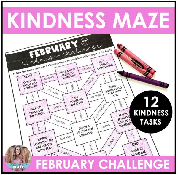 February Kindness Challenge Maze | Made By Teachers