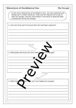"Adventures of Huckleberry Finn" worksheets | Made By Teachers