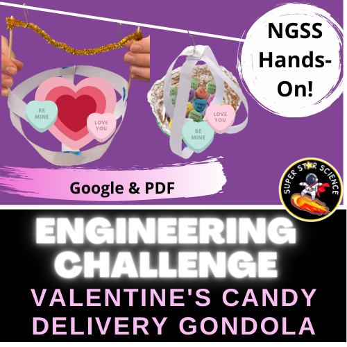 Valentine's Day Candy Delivery Engineering Challenge NGSS STEM Activity ...