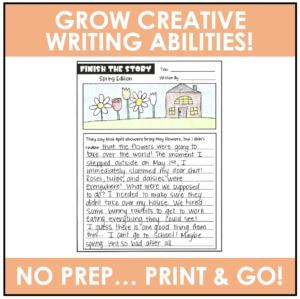 Spring Creative Writing Story Starter Prompts | Finish the Story | Made ...