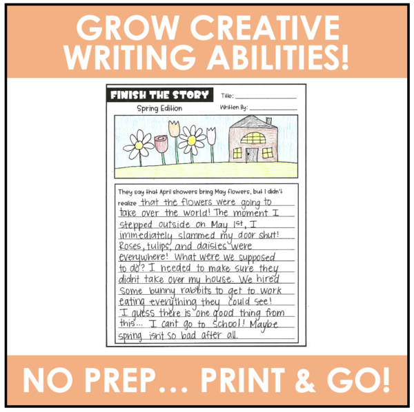Spring Creative Writing Story Starter Prompts | Finish the Story | Made ...