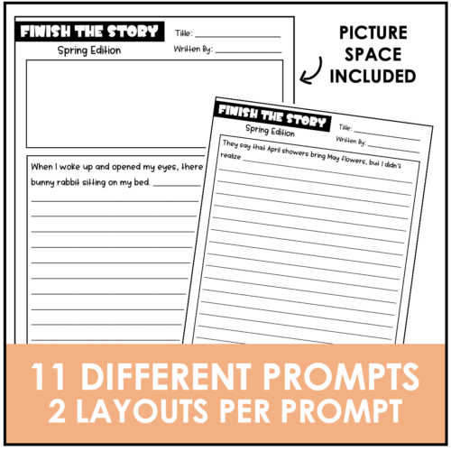 Spring Creative Writing Story Starter Prompts | Finish the Story | Made ...