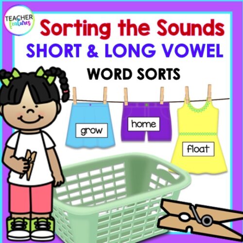 WORD WORK CENTERS Short and Long Vowels PHONICS WORD SORTS | Made By ...