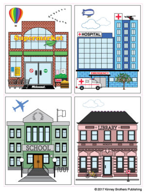 Community Places Flash Card Set ESL ELL Newcomer | Made By Teachers