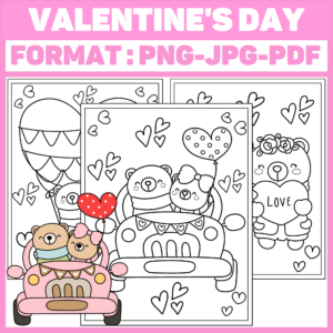 Valentines Day Coloring Pages | Valentines Day Bear Coloring Pages ...