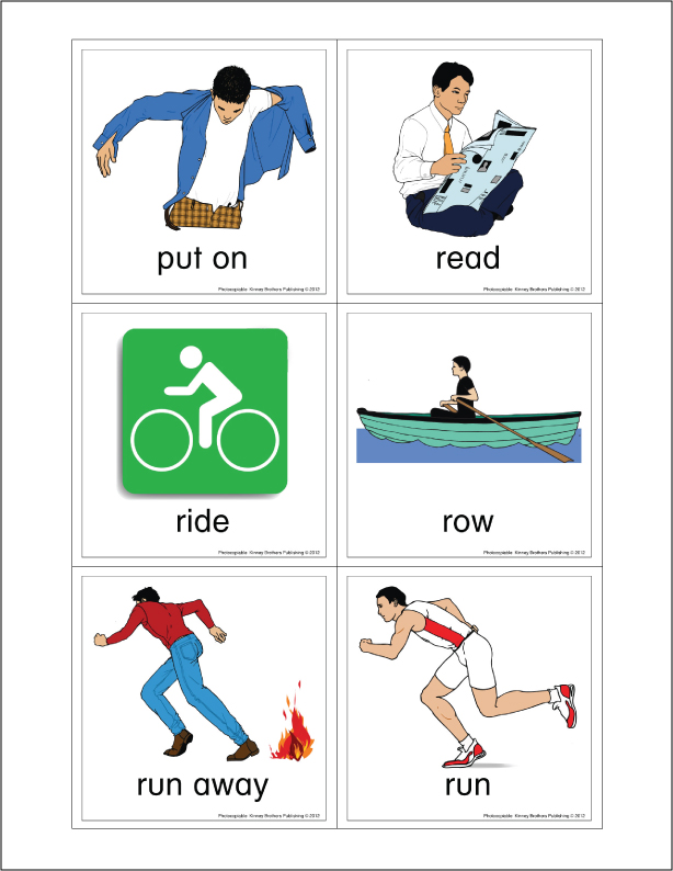 Verb Flash Cards 2 ESL ELL Newcomer | Made By Teachers