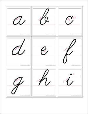 Cursive ABC Flash Cards ESL ELL Newcomer | Made By Teachers