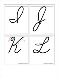 Cursive ABC Flash Cards ESL ELL Newcomer | Made By Teachers