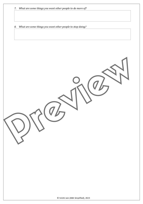 Functional Behavior Assessment (FBA) - Report Template & Interview ...