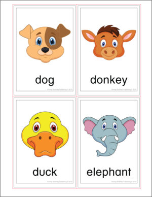 Animal Flash Card Set ESL ELL Newcomer | Made By Teachers