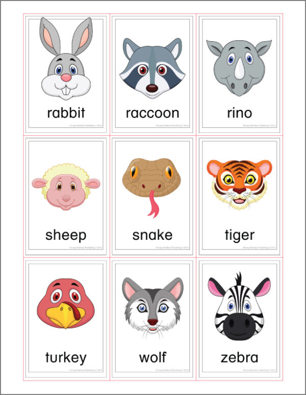 Animal Flash Card Set ESL ELL Newcomer | Made By Teachers