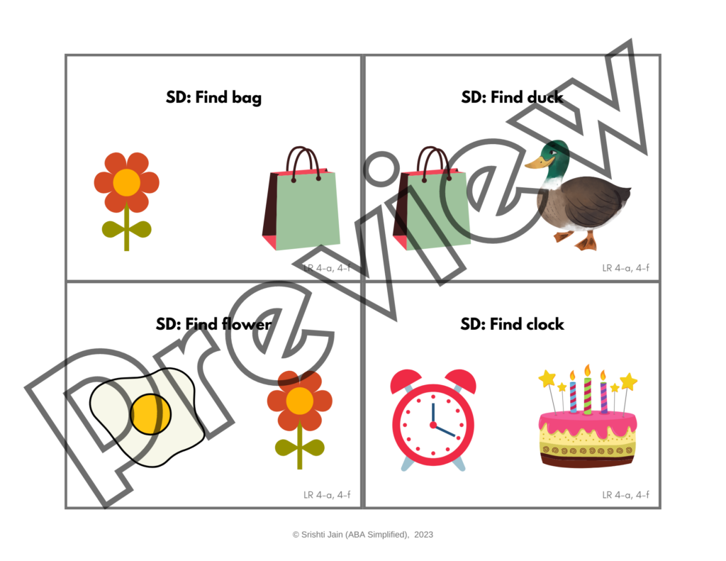 VB-MAPP Aligned Task Cards | Listener Responding Level 1 | Made By Teachers