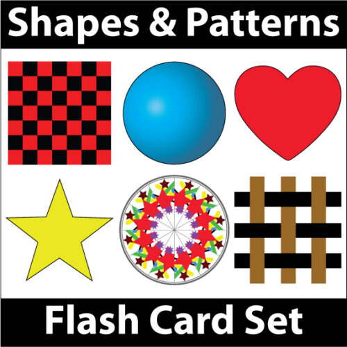Shapes and Pattern Flash Cards ESL ELL Newcomer | Made By Teachers