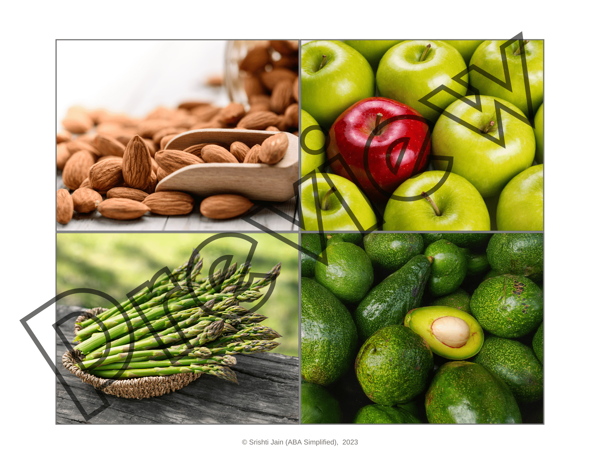 Flashcards for ABA & Speech Therapy | Food Theme | Made By Teachers