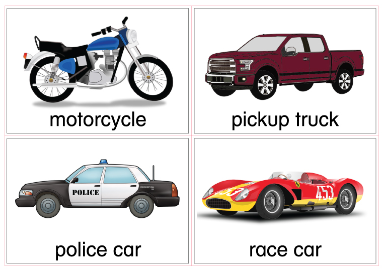 Transportation Flash Cards ESL ELL Newcomer | Made By Teachers