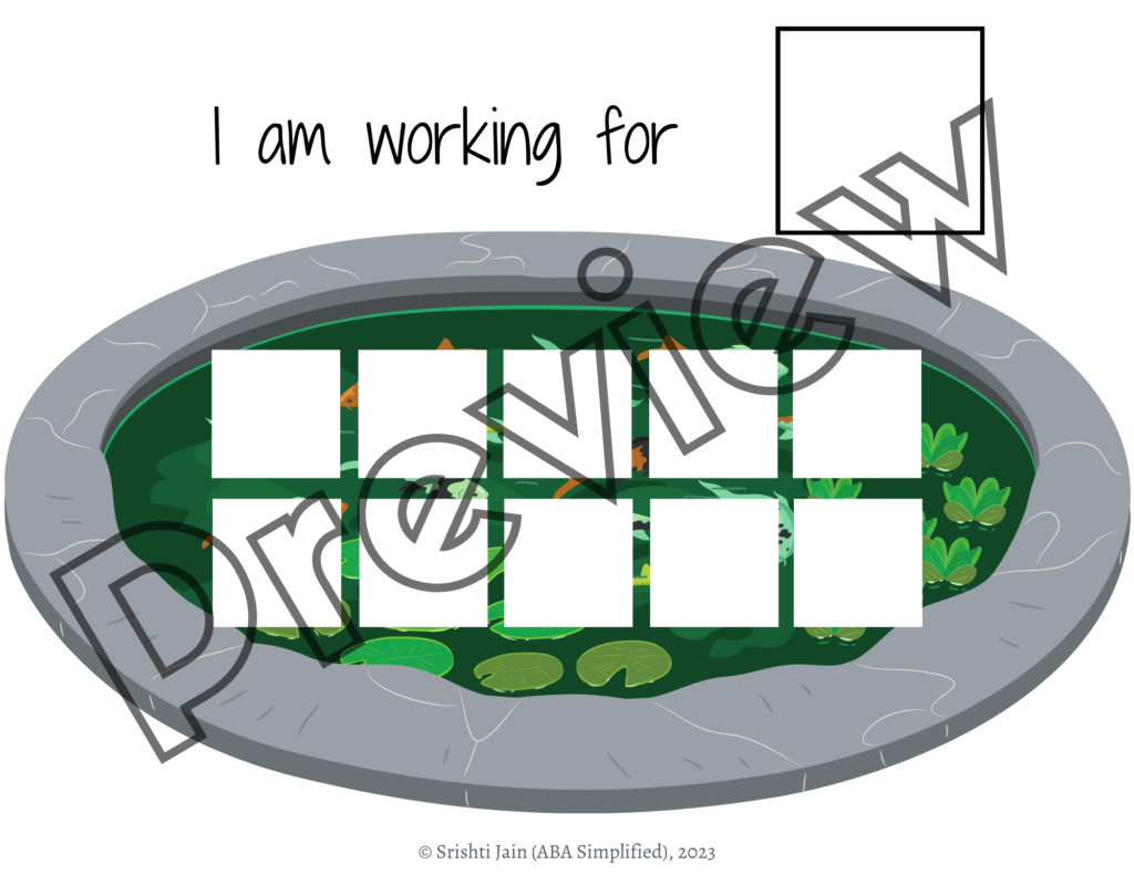 Pond Theme Token Board + Reinforcer Options | Made By Teachers