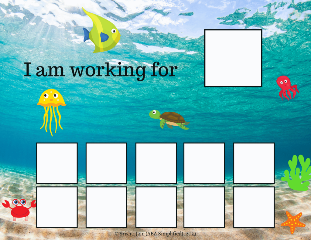 Sea Animals Theme Token Board + Reinforcer Options | Made By Teachers