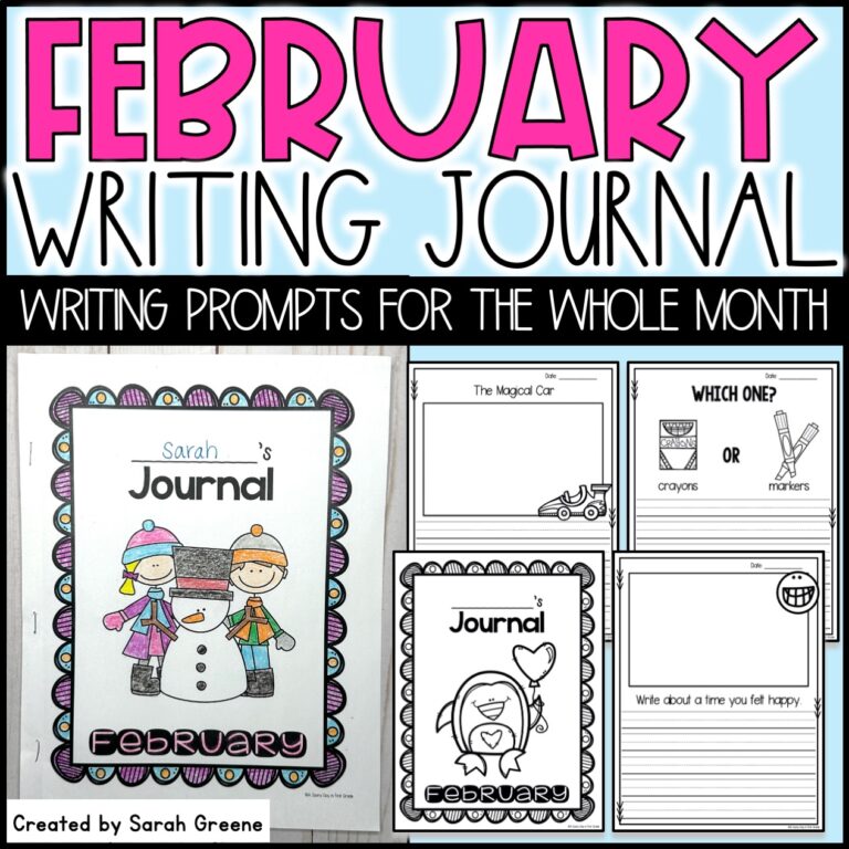 February Writing Journal | Made By Teachers