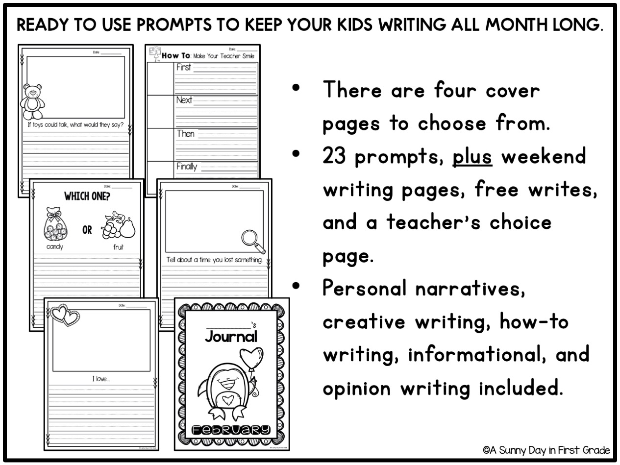 February Writing Journal | Made By Teachers