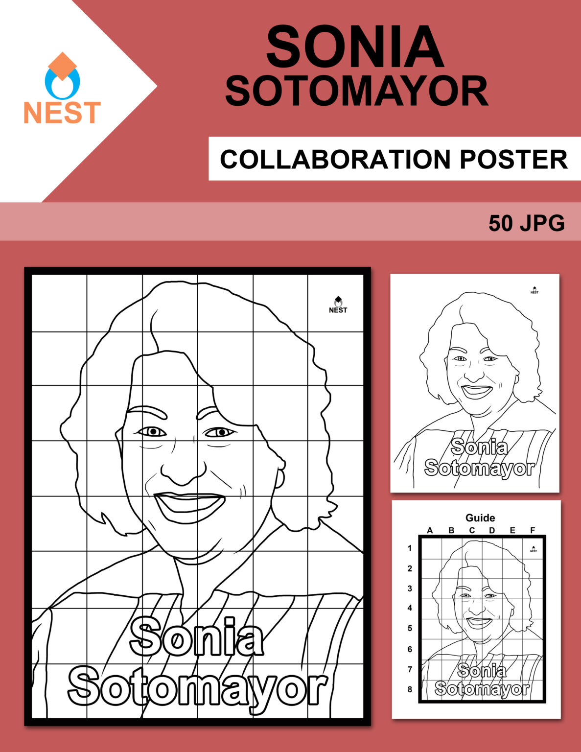 Sonia Sotomayor Collaboration Poster | Made By Teachers