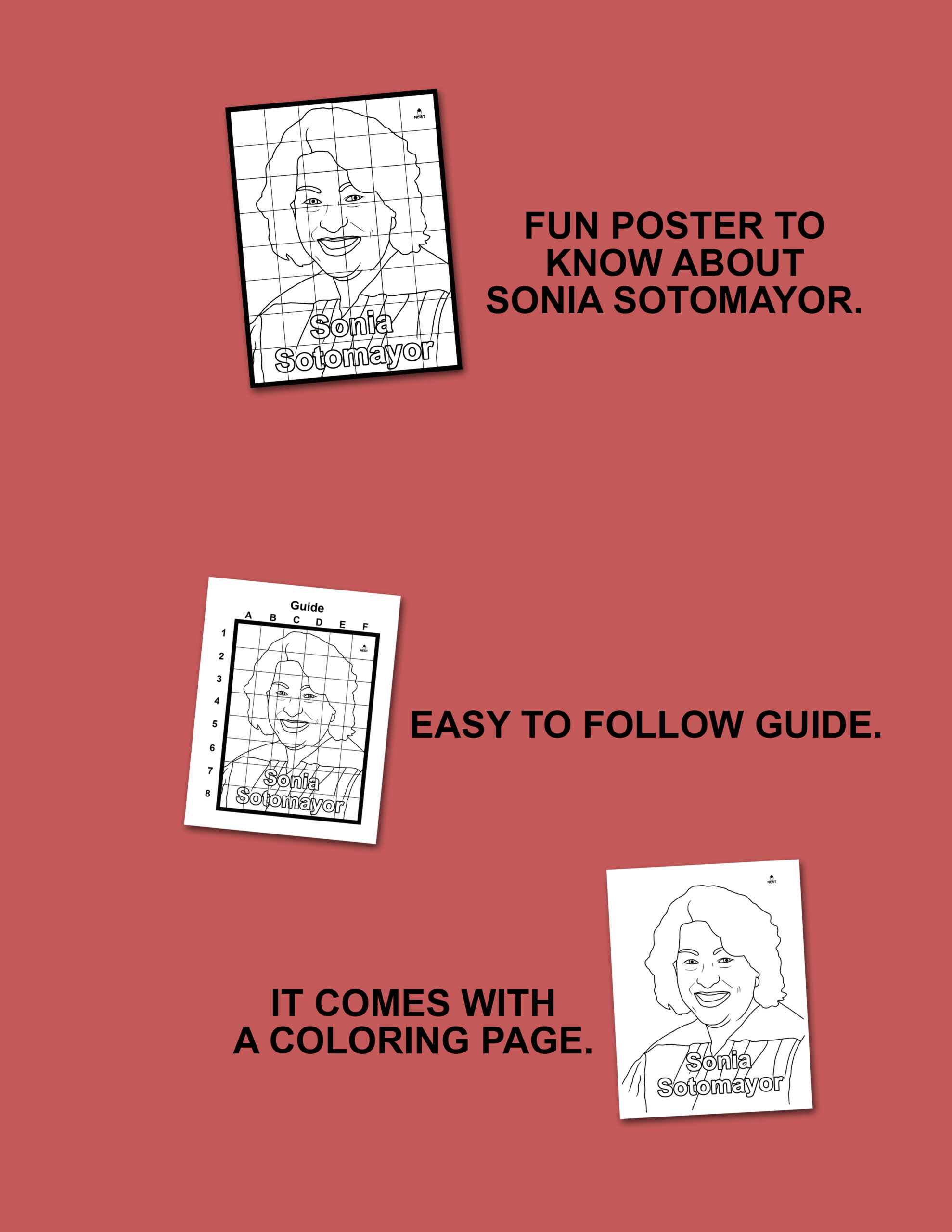 Sonia Sotomayor Collaboration Poster | Made By Teachers