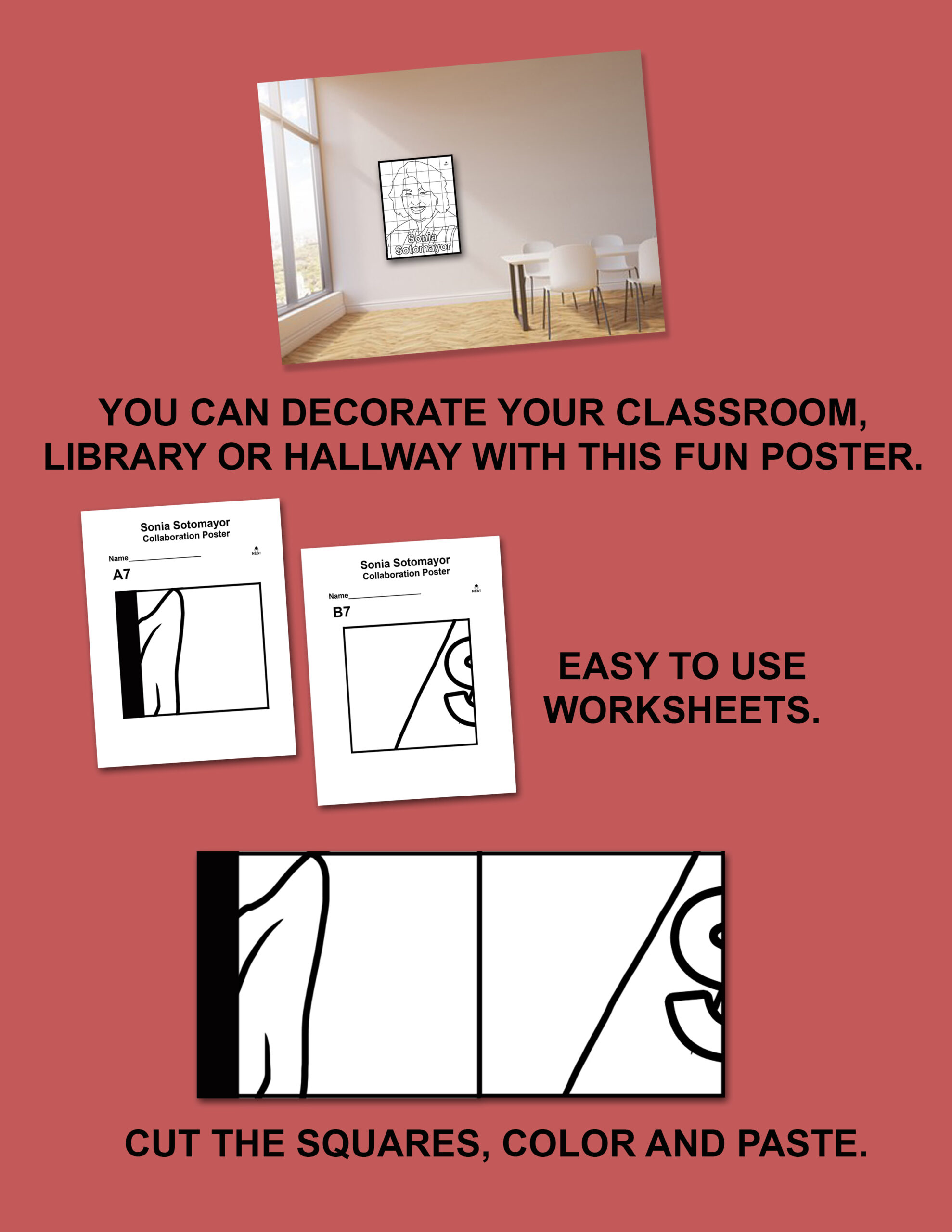 Sonia Sotomayor Collaboration Poster | Made By Teachers