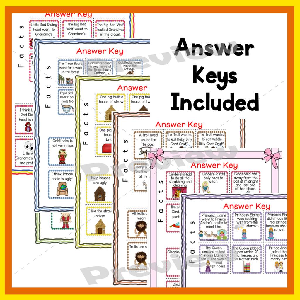 Fact and Opinion Activities - Fact or Opinion with Fairy Tales - Made ...
