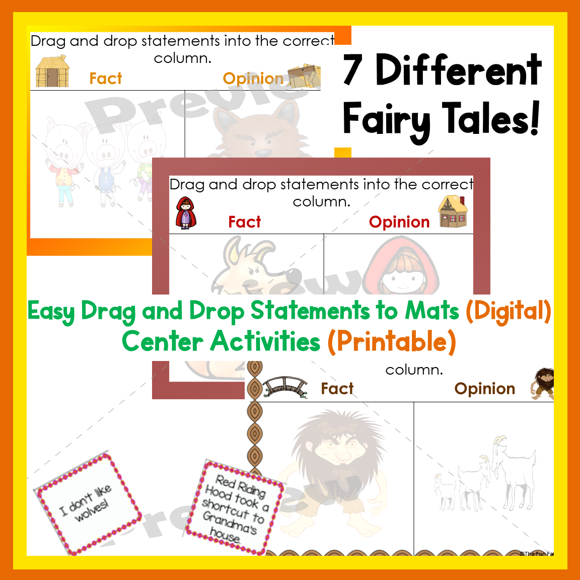 Fact and Opinion Activities - Fact or Opinion with Fairy Tales | Made ...
