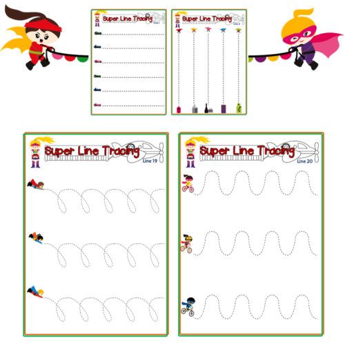 Lines and Shapes Tracing and Pencil Control Flash Cards | Made By Teachers