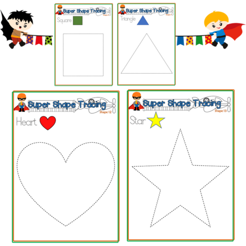 Lines and Shapes Tracing and Pencil Control Flash Cards | Made By Teachers
