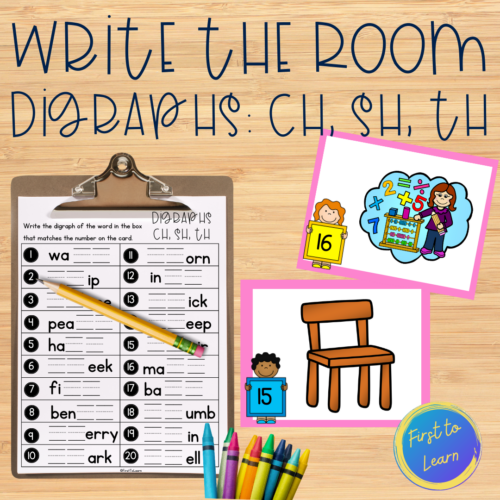 Write the Room Digraphs (CH, SH, TH) | Made By Teachers